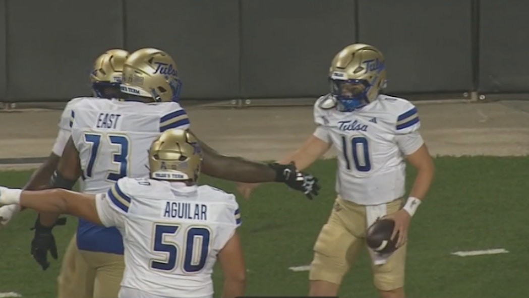 Tulsa Head Coach Tre Lamb has faith in backup Quarterback Baylor Hayes