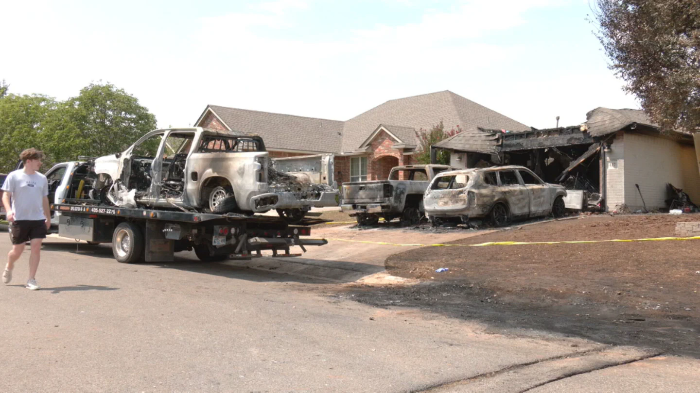 Flames destroy McClain County Sheriff's Office deputy's home in ...