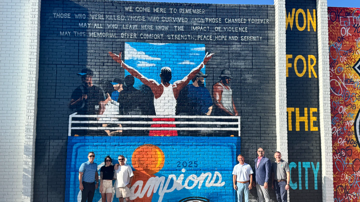 New Edmond mural captures Thunder championship moment